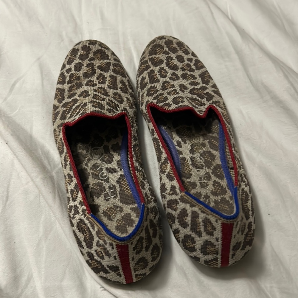 Rothys Leopard Print Shoes Washable Gem