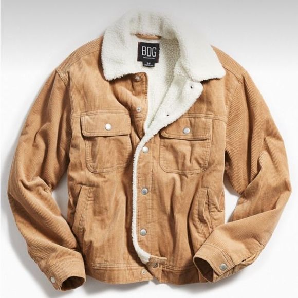 Urban Outfitters Jackets And Coats Bdg Corduroy Sherpa Trucker Jacket