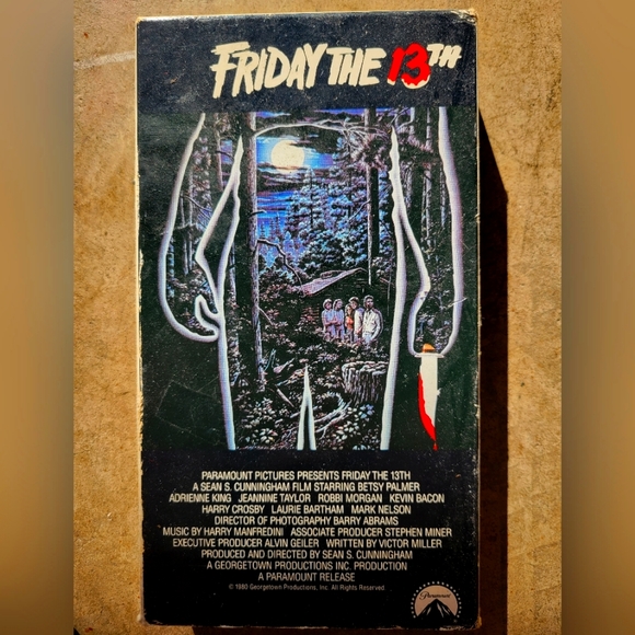 Vhs Media Friday The 3th Vhs 198 Part 1 Paramount Horror Slasher