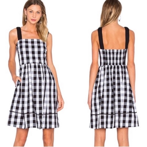 Kate Spade Dresses Kate Spade Broome Street Black White Gingham Bow