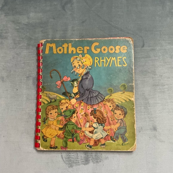 Mother Goose Other Vintage Mother Goose Rhymes Book From The 943