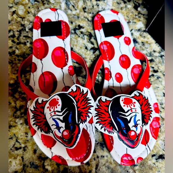 Strangecvlt Shoes Strangecvlt Scary Clown Flip Flops Poshmark