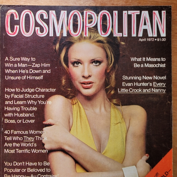 Vintage Accents Vintage 972 Cosmopolitan Magazine Featuring