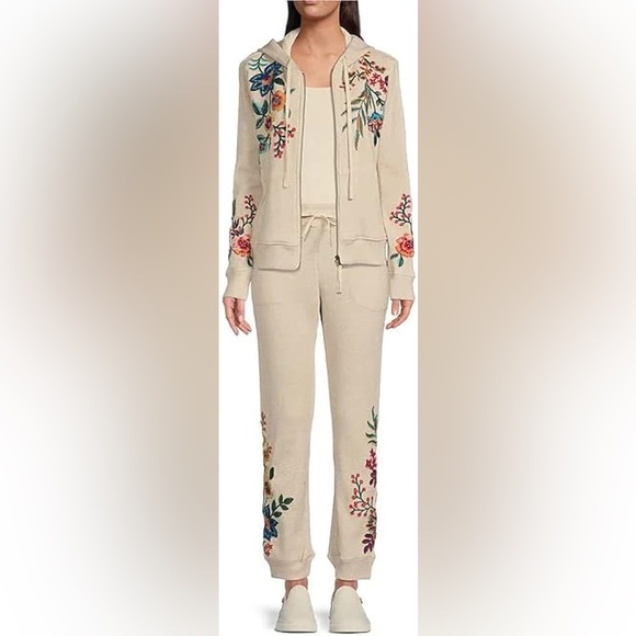 Johnny Was Pants And Jumpsuits Johnny Was Ardell Metallic Embroidered