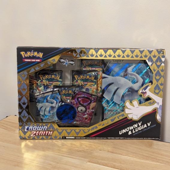 Pokemon Toys Pokemon Trading Card Game Crown Zenith Unown V Lugia V