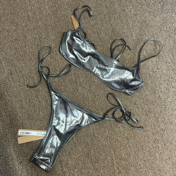 Skims Swim Skims Metallic Swim Set Poshmark