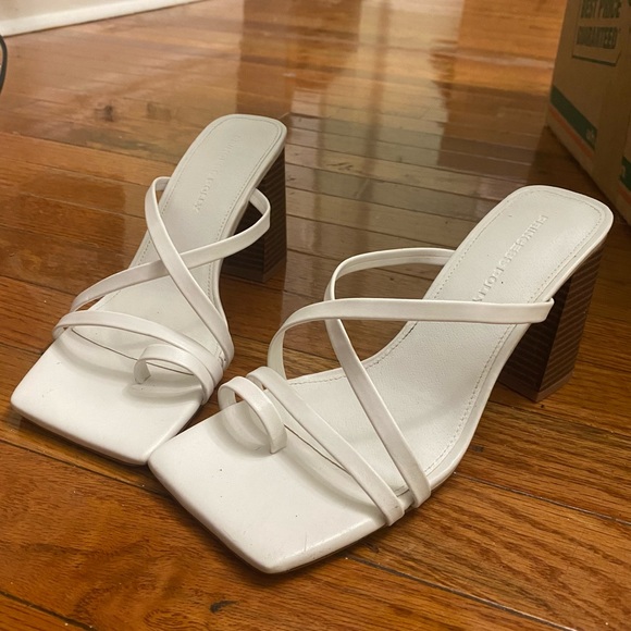 Princess Polly Shoes Princess Polly Layla Heel In White Poshmark