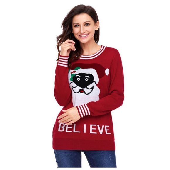 Tipsy Elves Sweaters Tipsy Elves Womens Sweaterlong Stripedsleeves