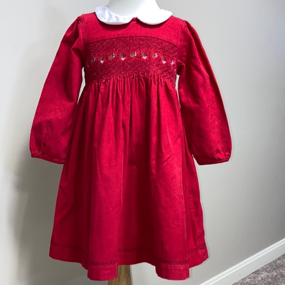 Jojo Maman Bebe Dresses Jojomaman Bebe Red Corduroy Smocked Peter