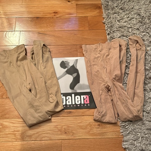 Balera Accessories Set Of Two Tan Balera Convertible Tights Poshmark