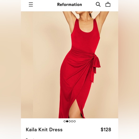 Reformation Dresses Reformation Kaila Knit Dress Poshmark