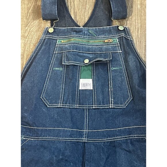 Liberty Jeans Mens 44x3 Liberty Denim Blue Jean Bib Overalls