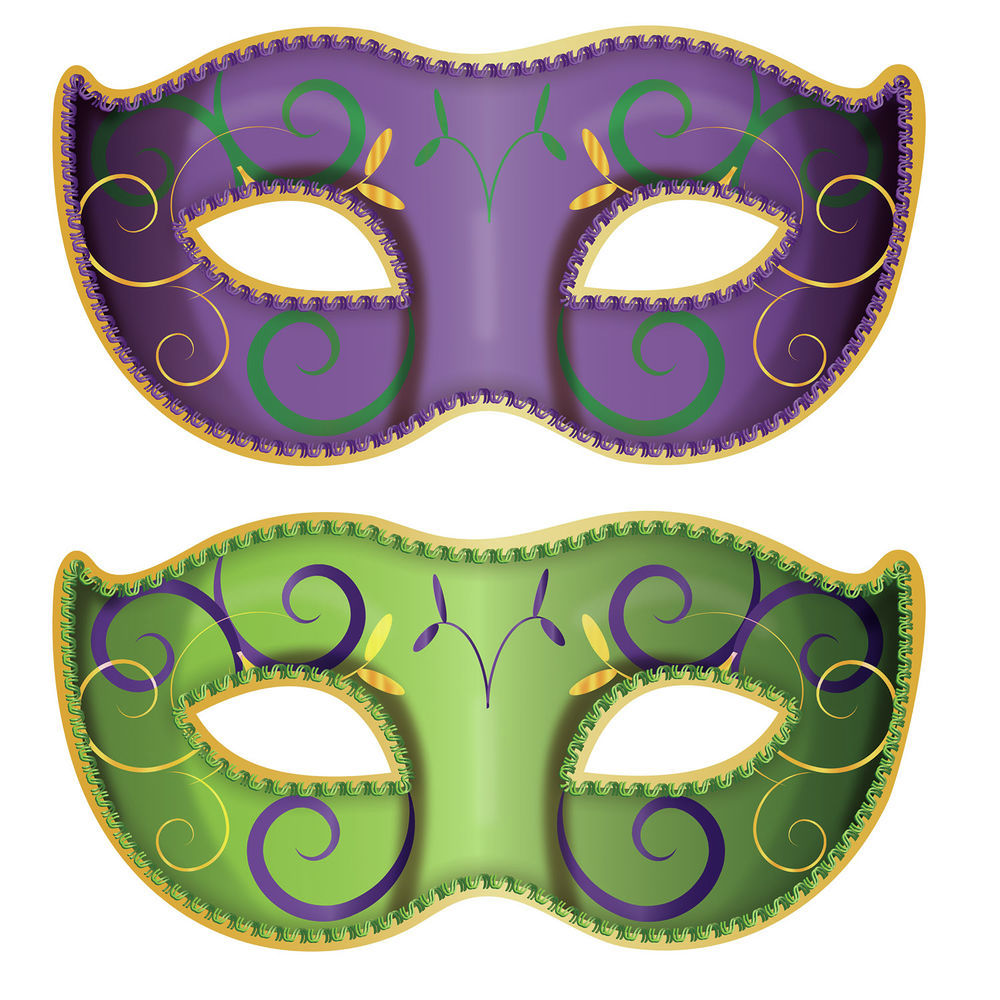 Beistle Mardi Gras Decorjumbo Mardi Gras Mask Cutoutssize 3 1