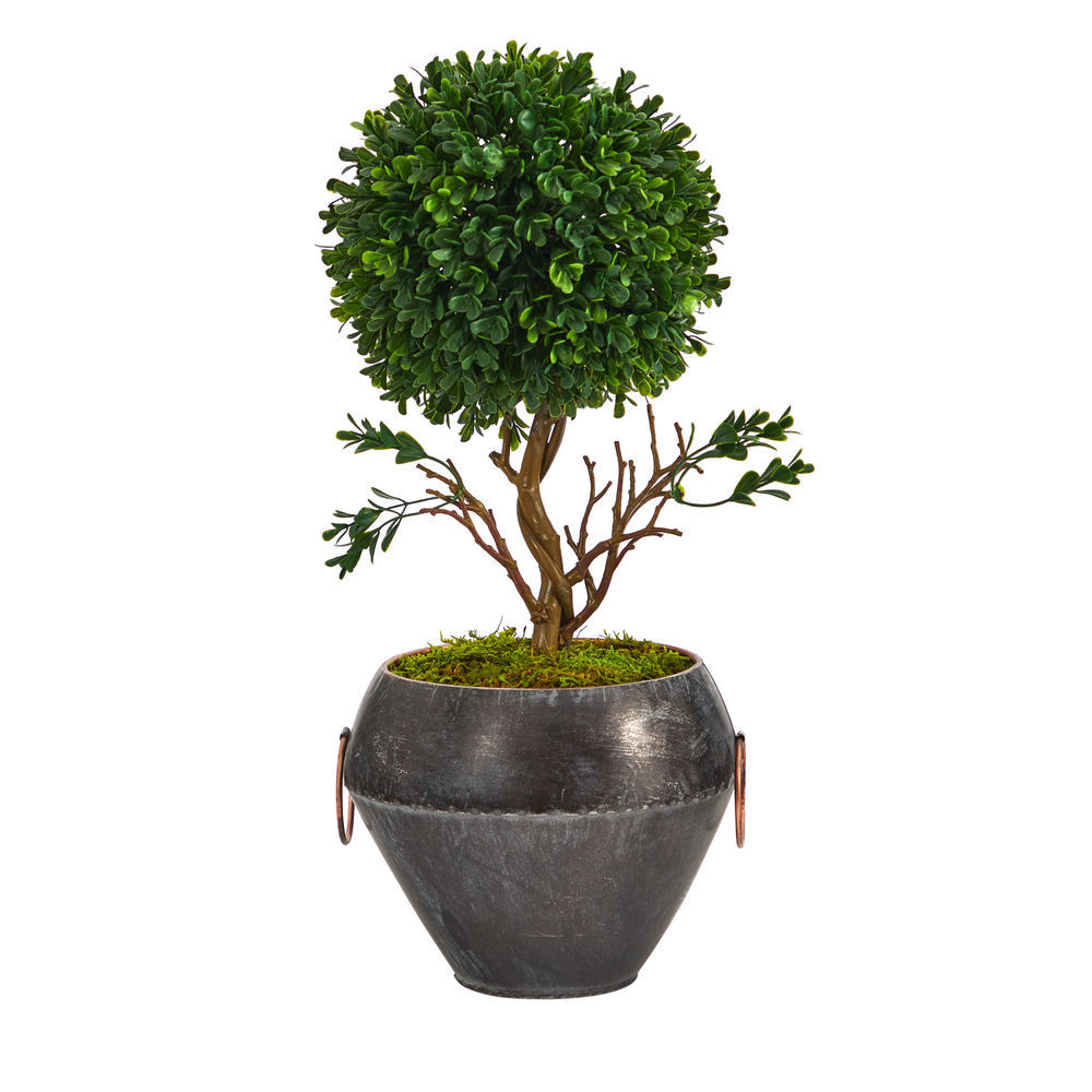 Nearly Natural 15 Boxwood Topiary Artificial Tree Uv Resistant Indoor