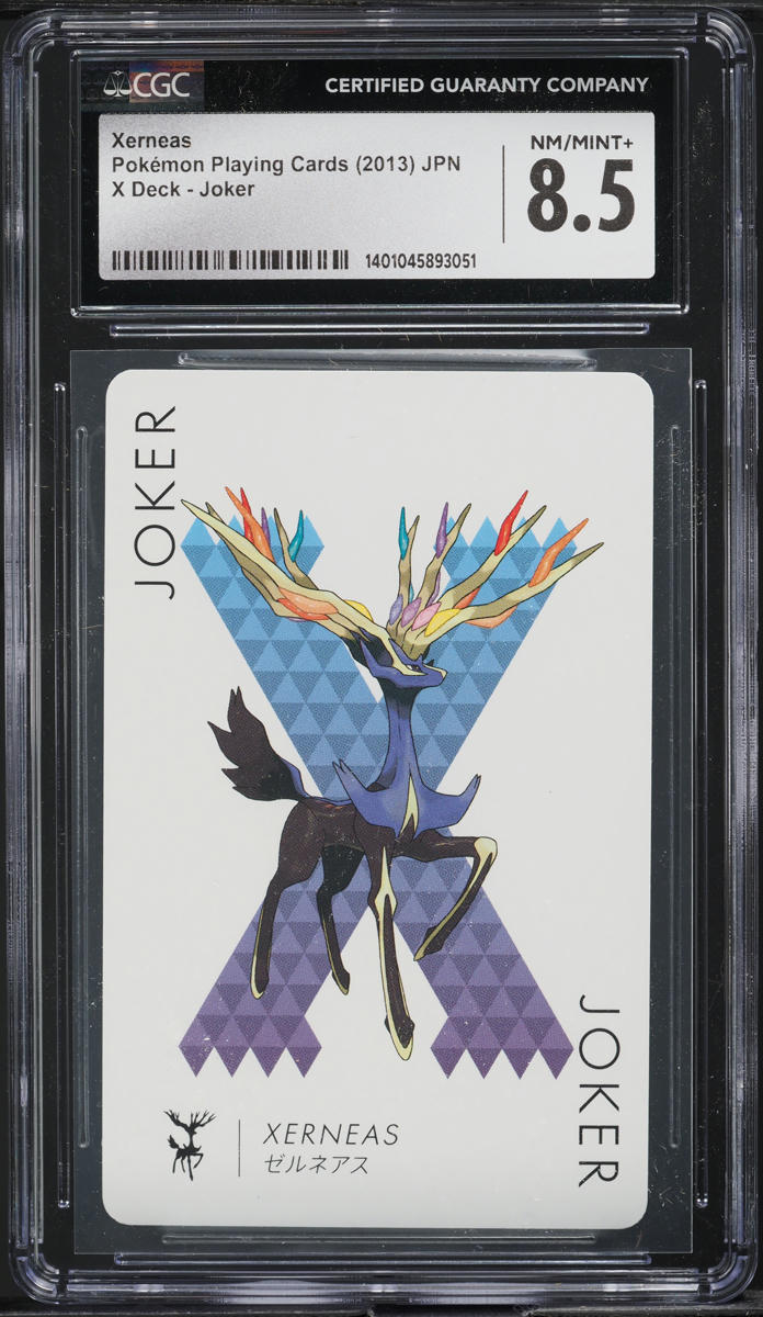 2013 Pokemon Japanese Playing Cards X Deck Xerneas Cgc 85 Nm Mt On