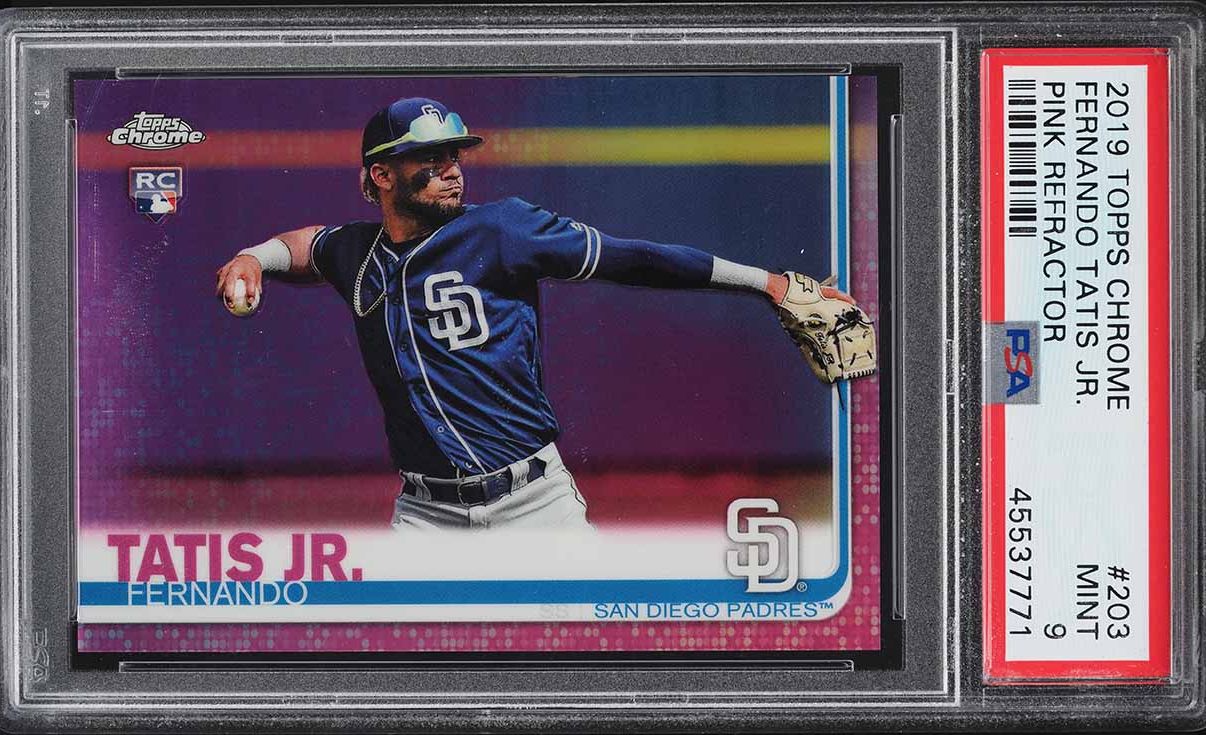 2019 Topps Chrome Update Pink Refractor Fernando Tatis Jr Rookie 54