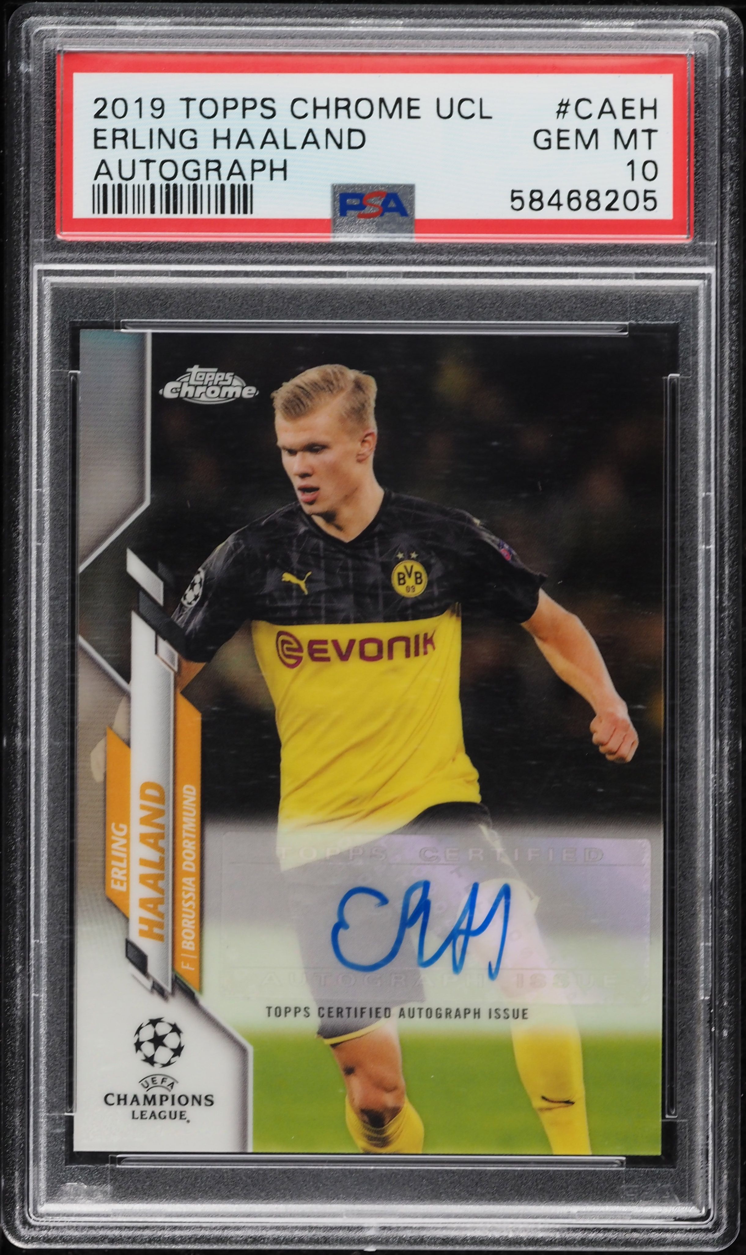 Erling Haaland 2019 Topps Chrome Uefa Champions League Ca Eh