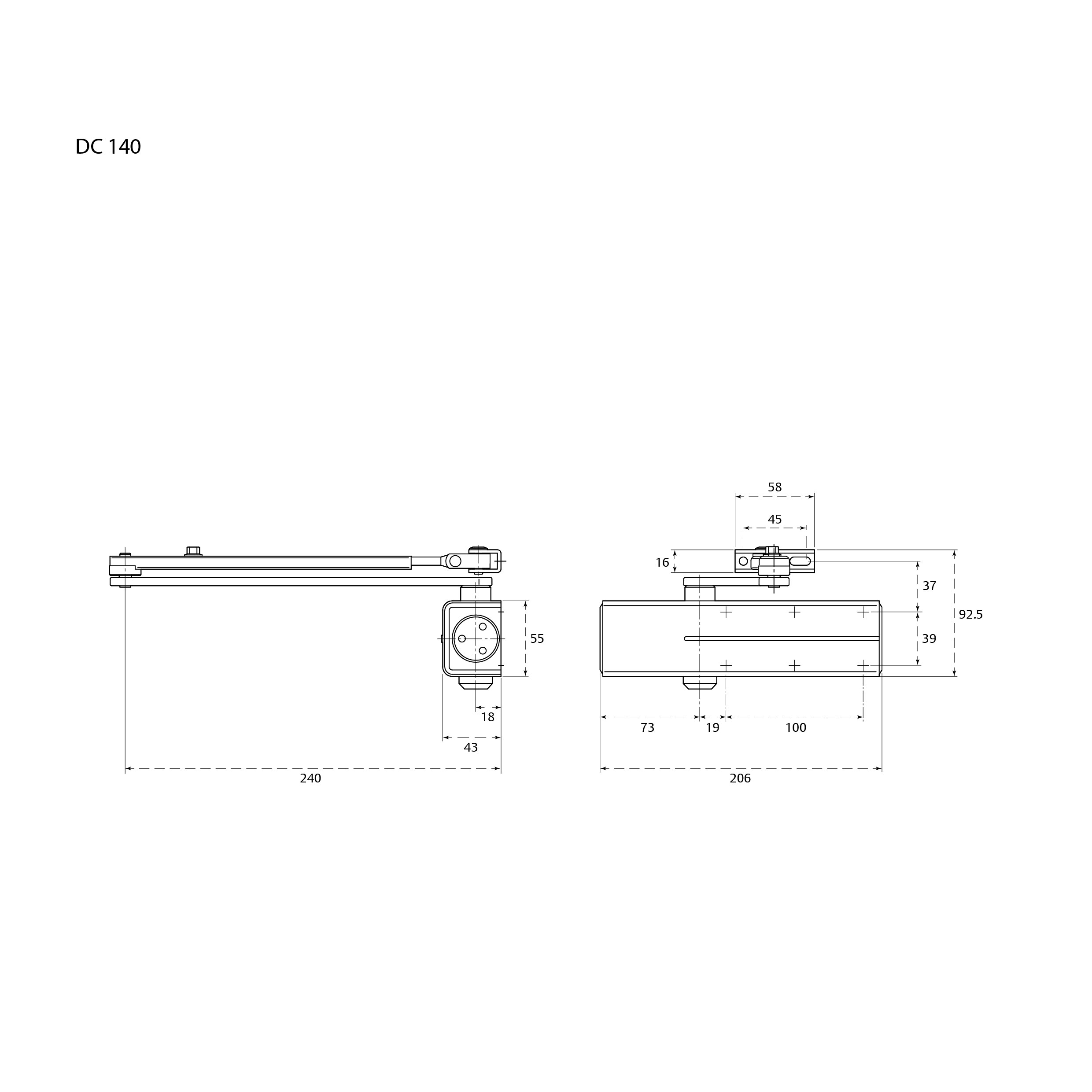 Dc140 En 2345 Door Closer Assa Abloy