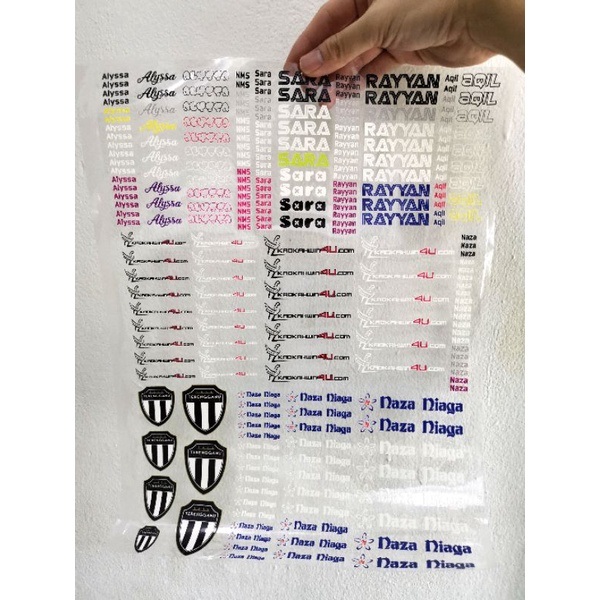 Crystal Uv Dtf Transfer Sticker Custom Size Printing In Malaysia