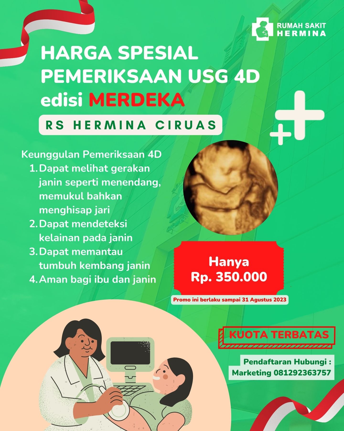 Hermina Hospitals Spesial Merdeka Pemeriksaan Usg 4d