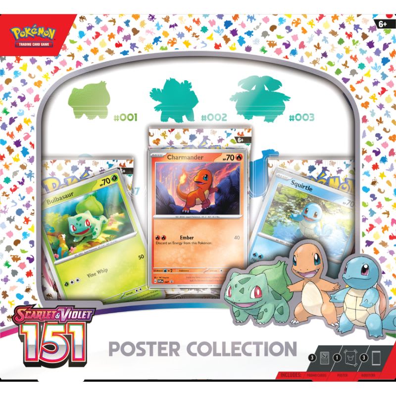 Scarlet And Violet 151 Poster Collection Bulbasaur And Charmander