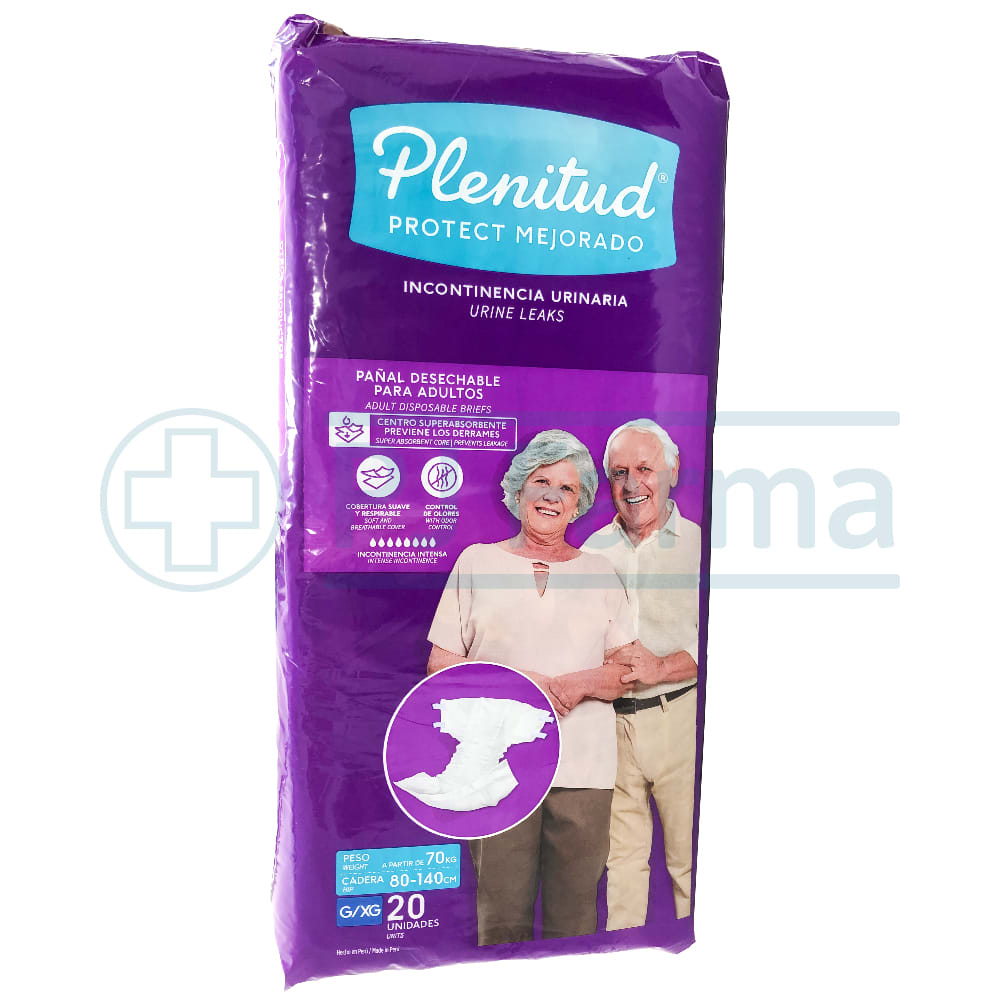 Pañal Para Adulto Plenitud Protect Talla Gxg Paquete X 20 Unid Pj Farma