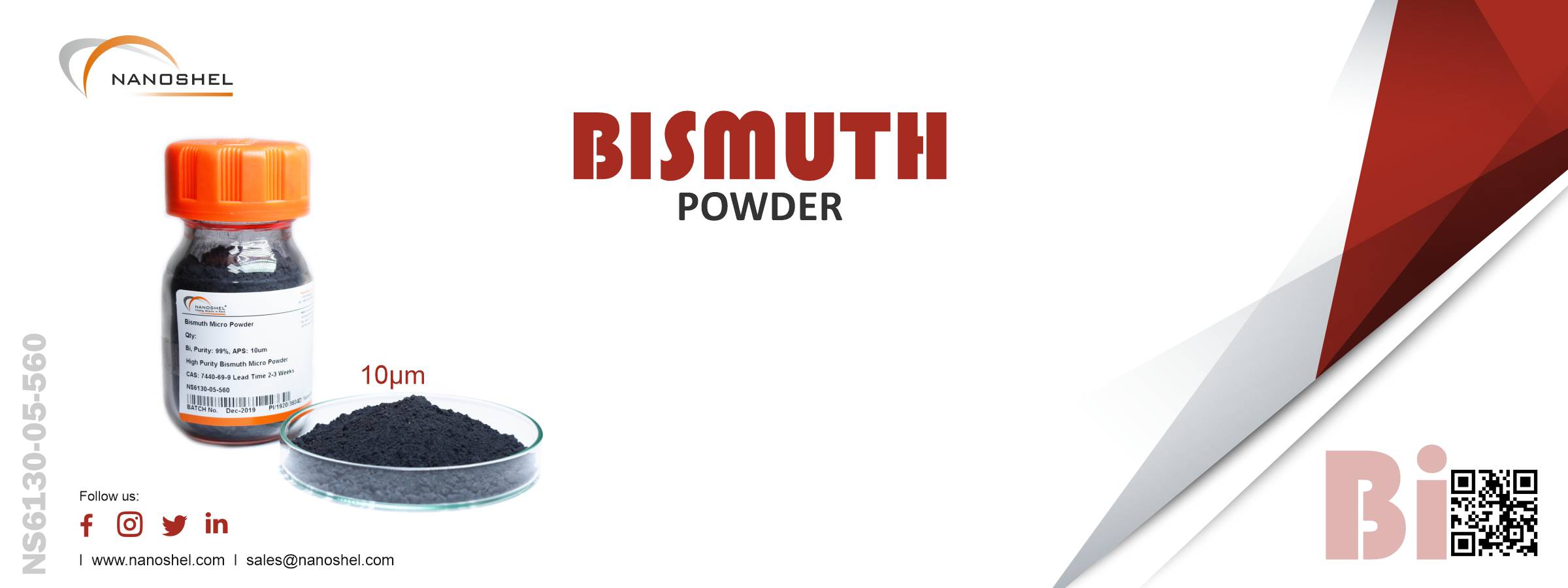 Bismuth Powder Lowest Price High Purity Worldwide Shipping