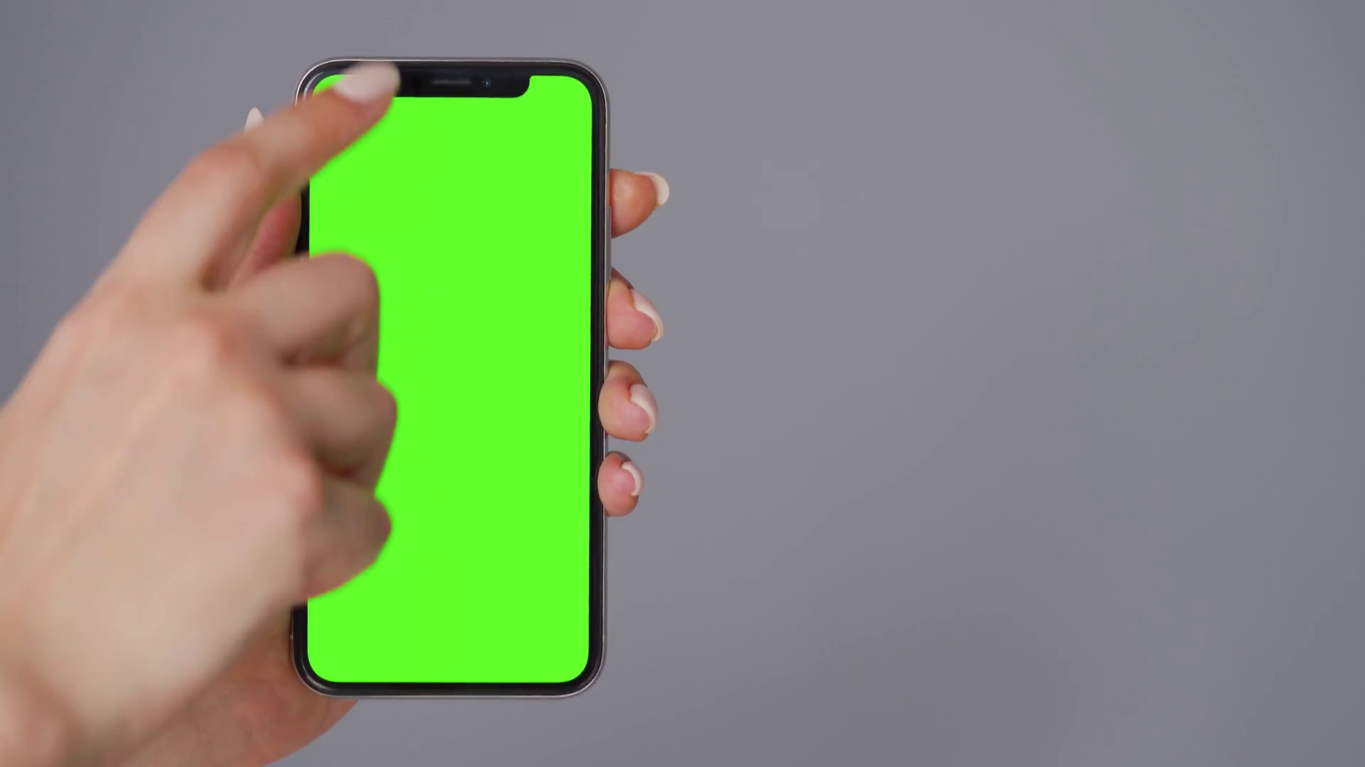 Female Hands Using Smartphone With Green Stock Footage Sbv 338306387