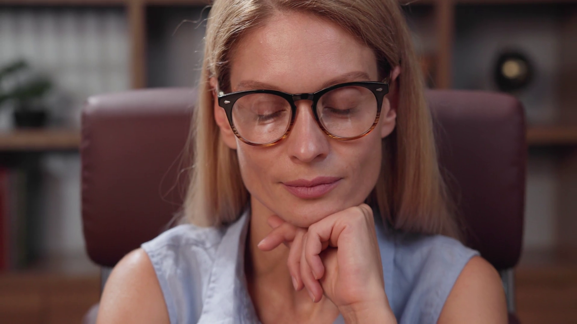 Woman Freelancer Working Distant With Laptop Stock Footage Sbv