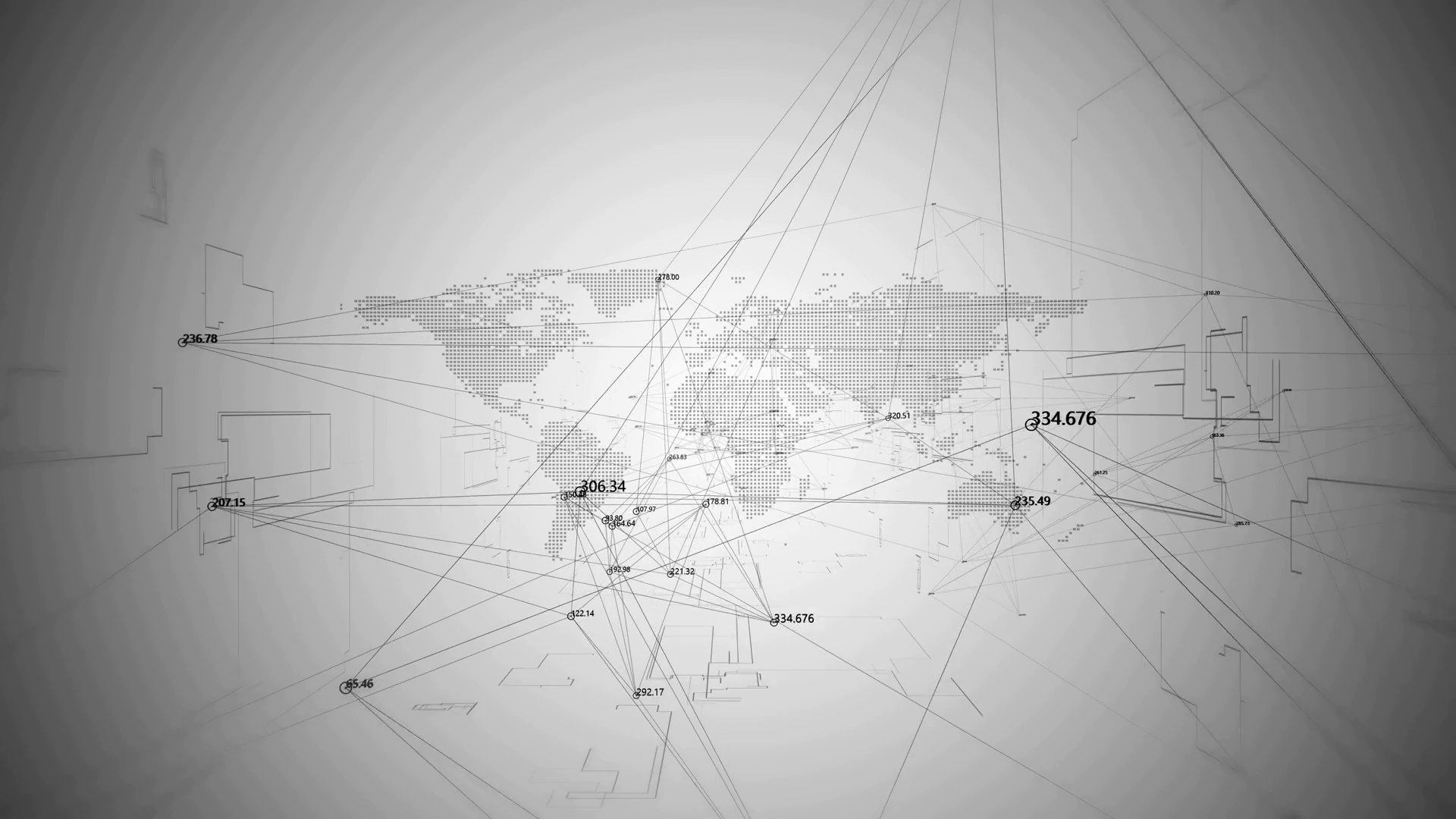 Monochrome Plexus Technology Connection Stock Motion Graphics Sbv