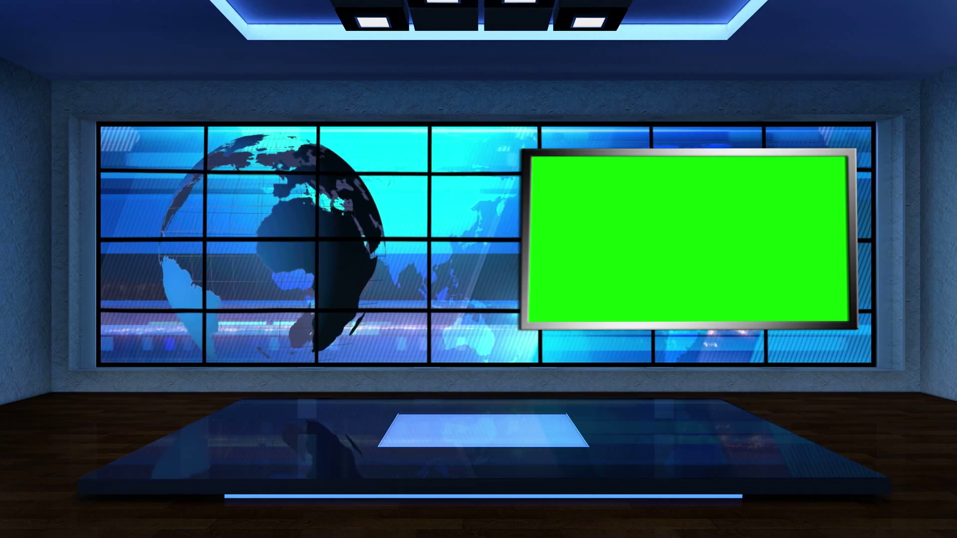 News Tv Studio Virtual Green Screen Zohal