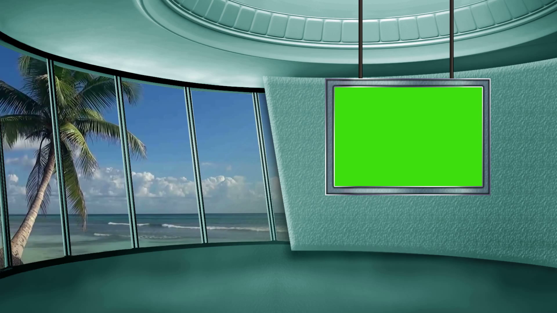 Entertainment Tv Studio Set 05 Virtual Green Screen Background Loop