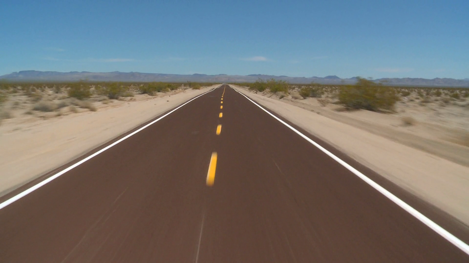 Scenic Driving Long Stretch Of Desert Road Stock Footage Sbv 300171242