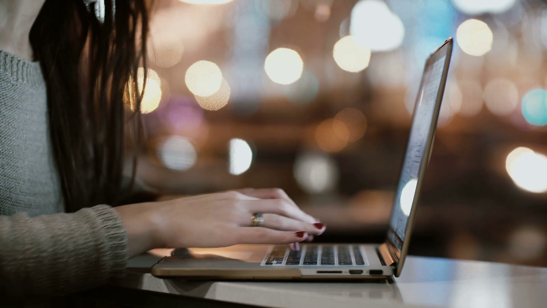 Close Up View Of Female Hands Typing On Stock Footage Sbv 316535999