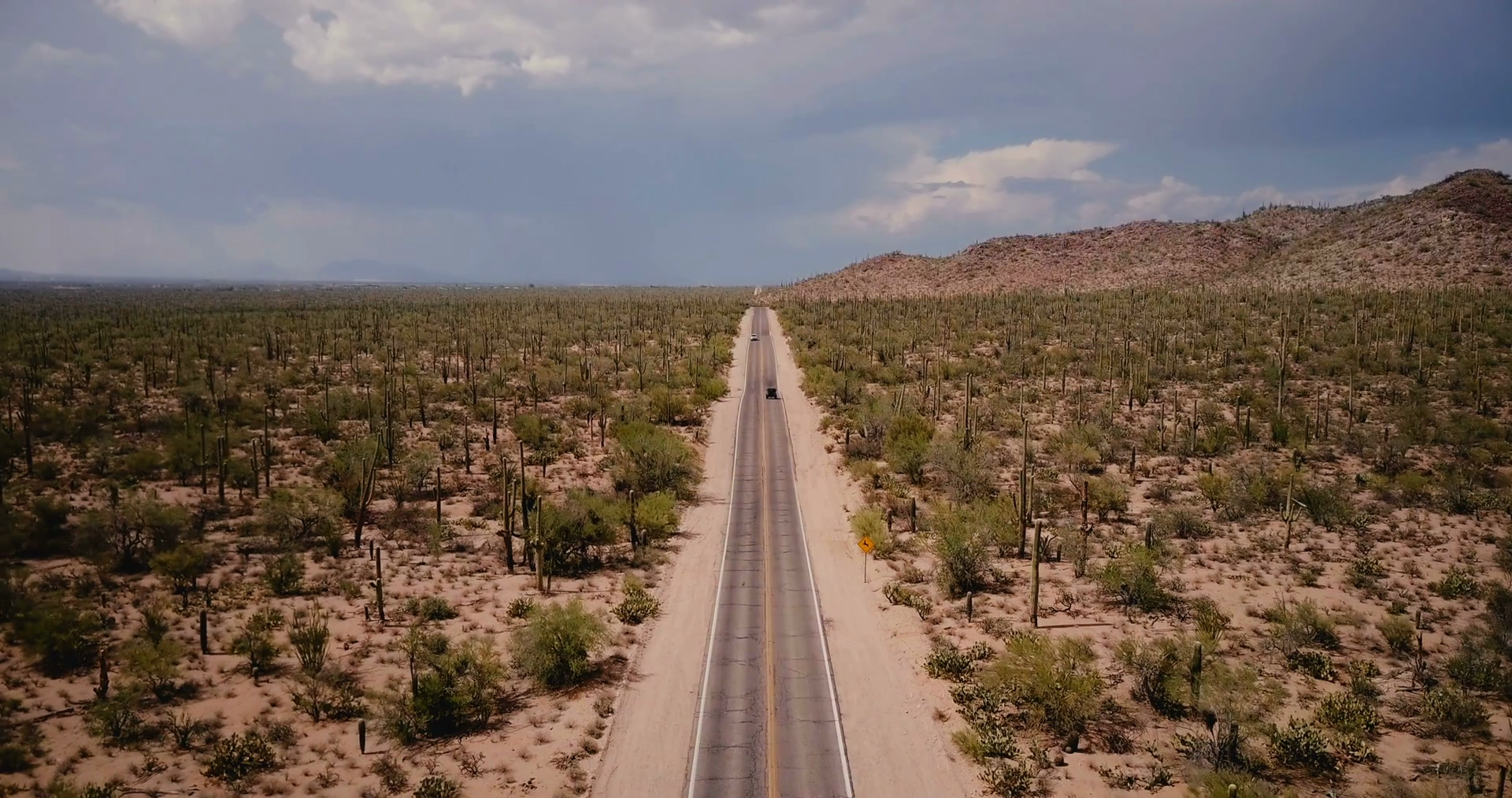 Aerial View Of Scenic Desert Road With Cars Stock Footage Sbv 332705180