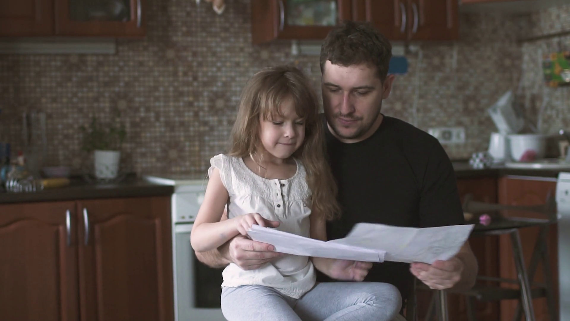 Daughter Sits Dads Face Telegraph