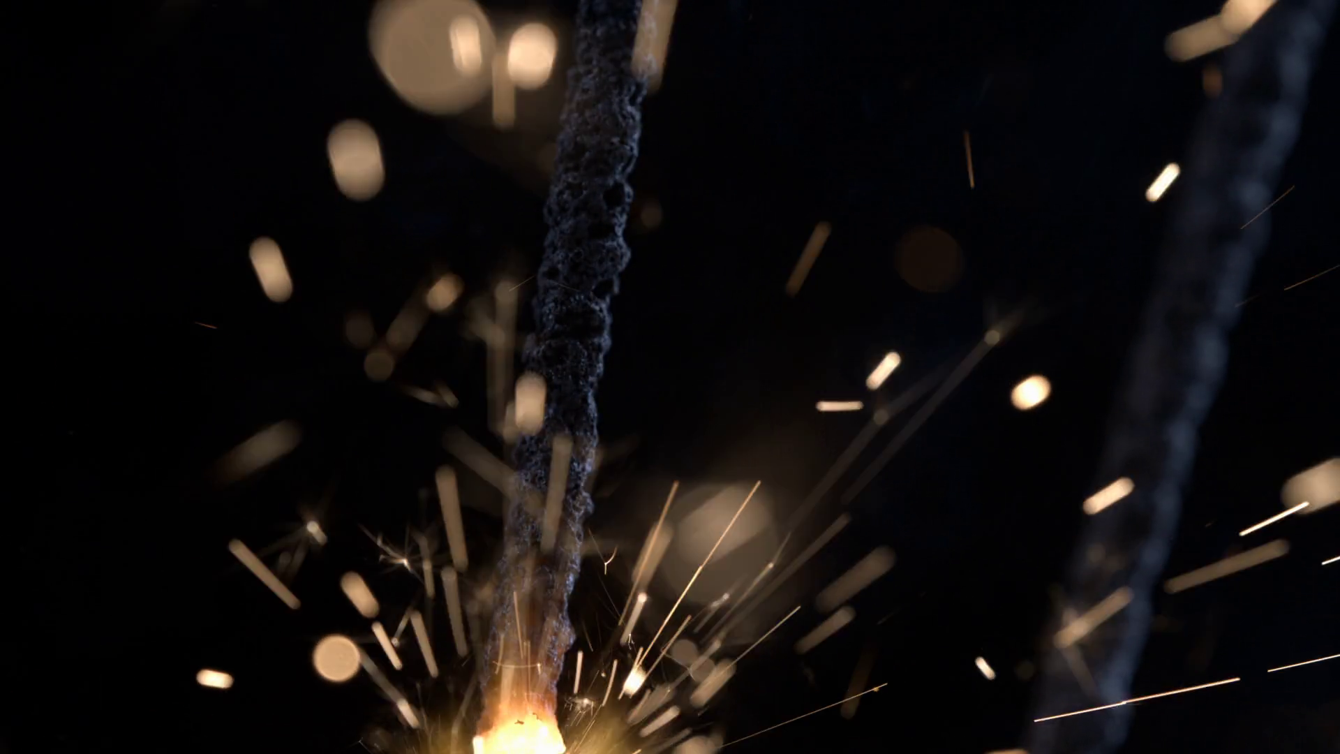 Slow Motion Sparklers Burning Flames Sparks Stock Footage Sbv 348779210