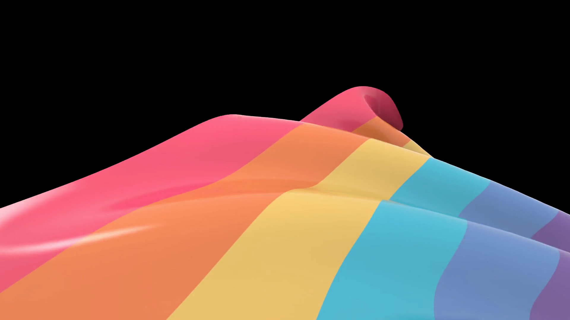 Lgbt Rainbow Flag Waving 3d Render Wavy Striped Rainbow Background