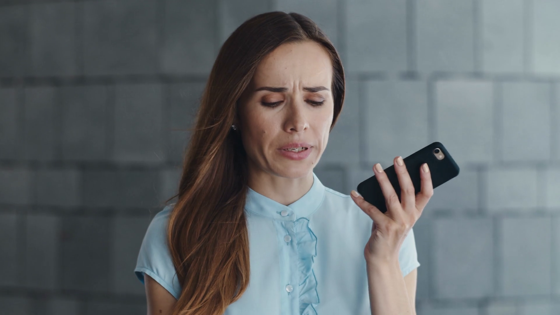 Closeup Sad Businesswoman Talking On Phone Stock Footage Sbv 338435409