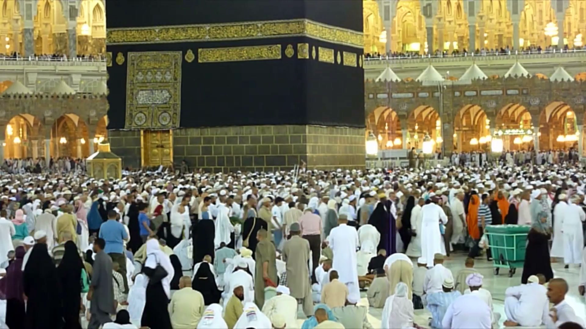 Pilgrims Doing Tawafcircling Around Kaaba Stock Footage Sbv 303271360