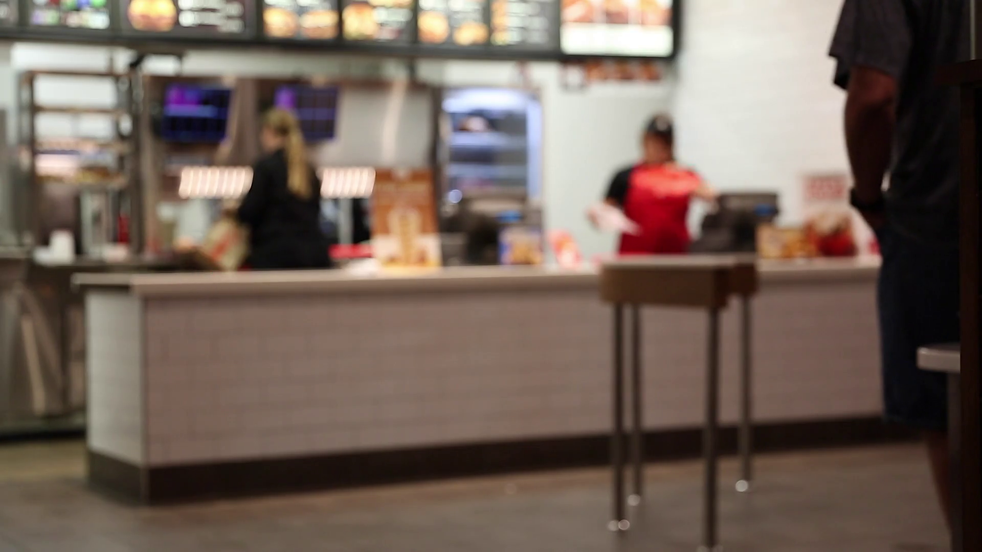 Cashier At Fast Food Restaurant Stock Footage Sbv 301030447 Storyblocks