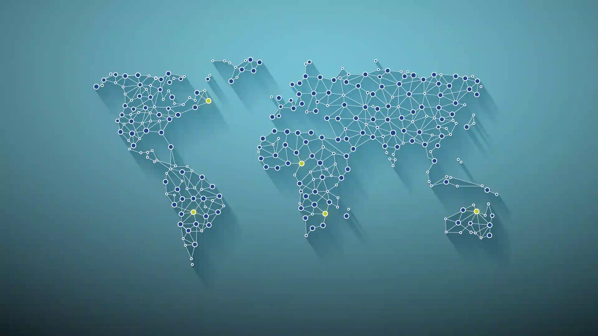 Global Network World Map Animation Video Stock Motion Graphics Sbv