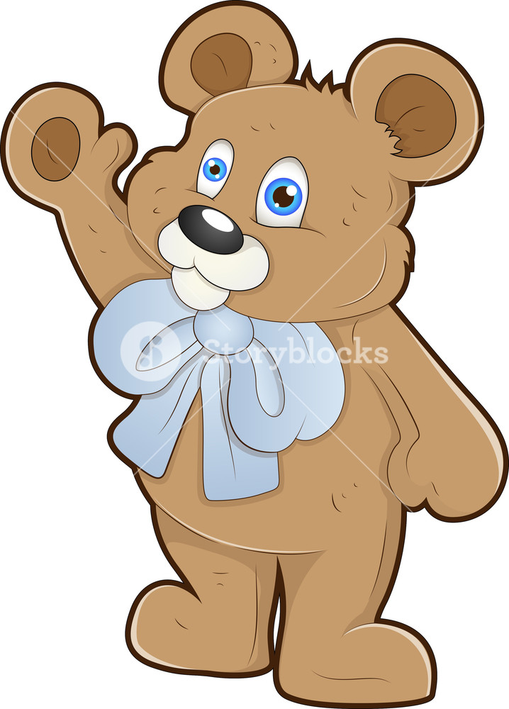 Teddy Bear Cartoon Character Royalty Free Stock Image Storyblocks