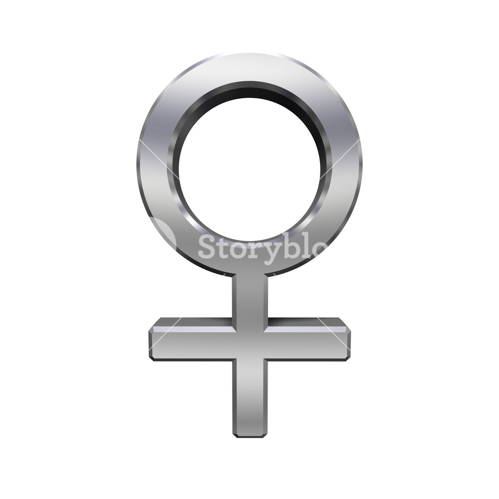 Chrome Female Sex Symbol Royalty Free Stock Image Storyblocks