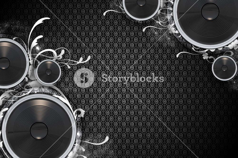 Floral Speakers Royalty Free Stock Image Storyblocks