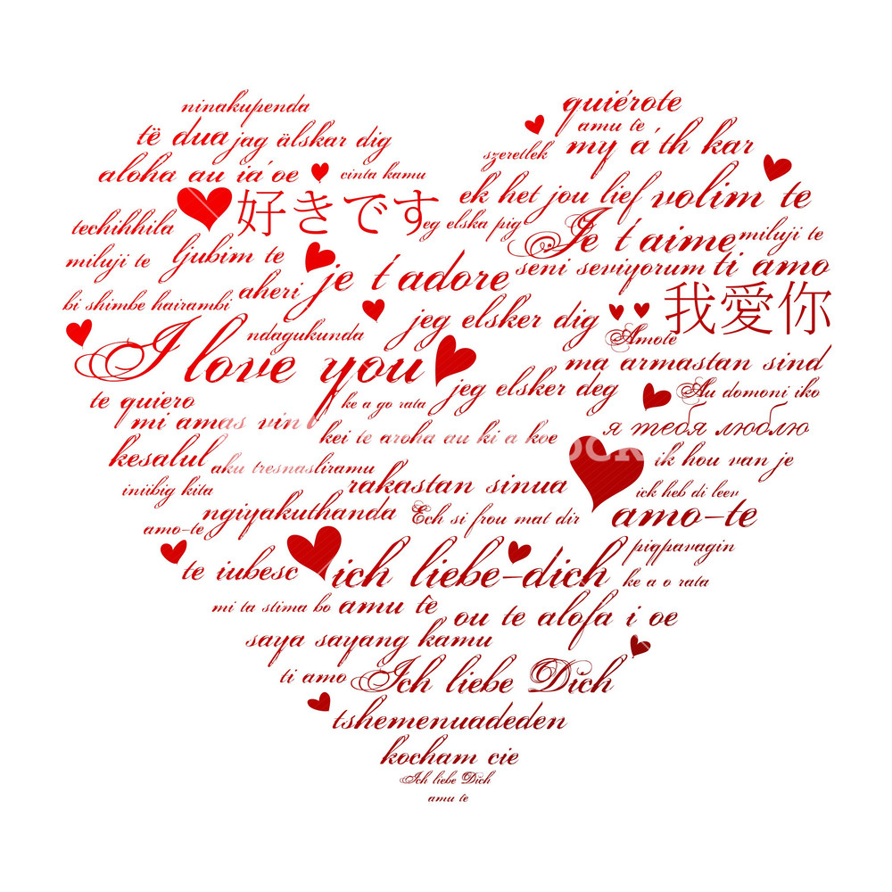 Say I Love You In Many Languages Royalty Free Stock Image Storyblocks