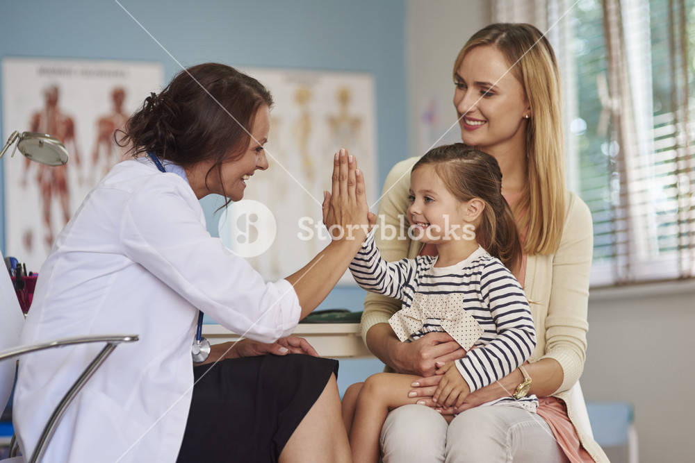 My Daughter Isnt Afraid To Pay A Visit Here Royalty Free Stock Image