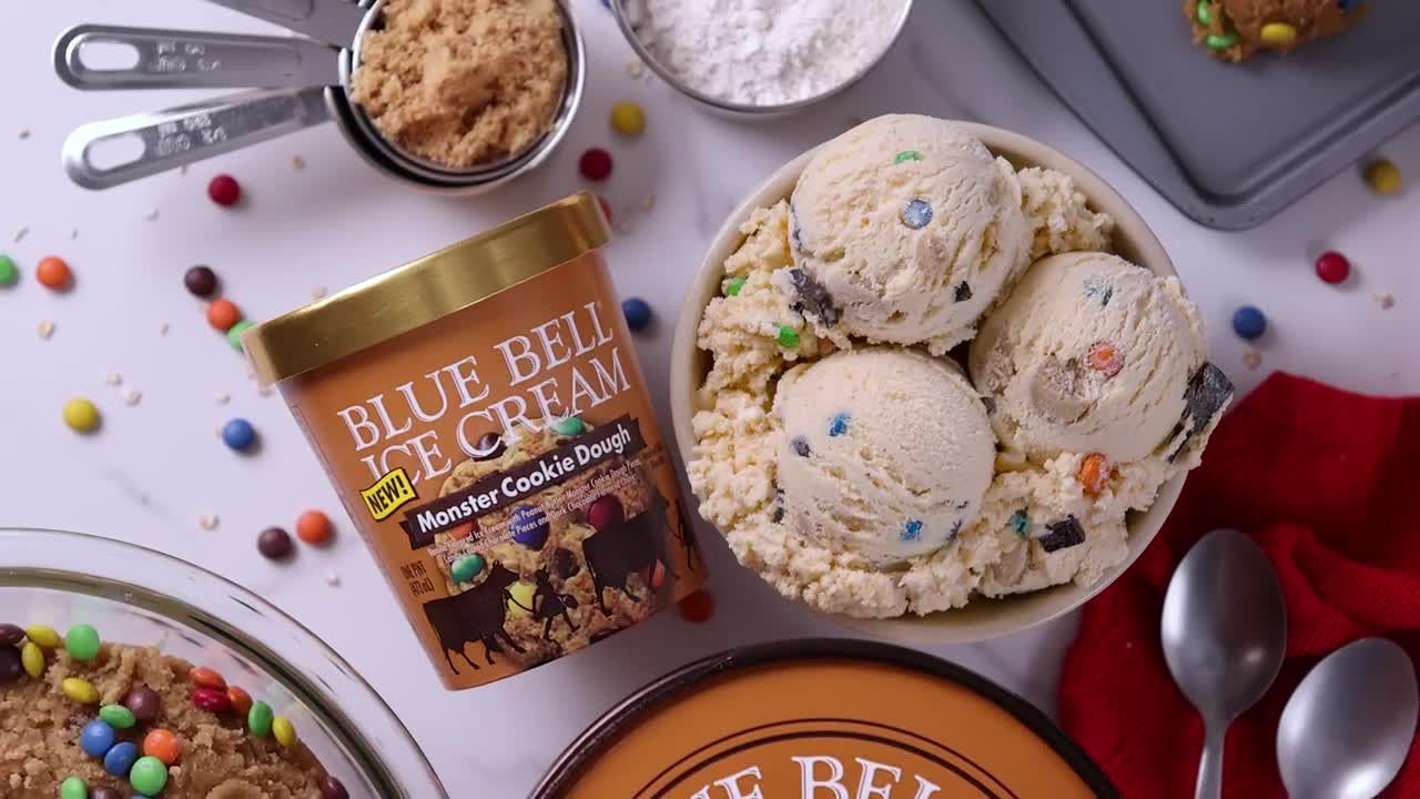 Blue Bell Reveals New Monster Cookie Dough Ice Cream 45 Off