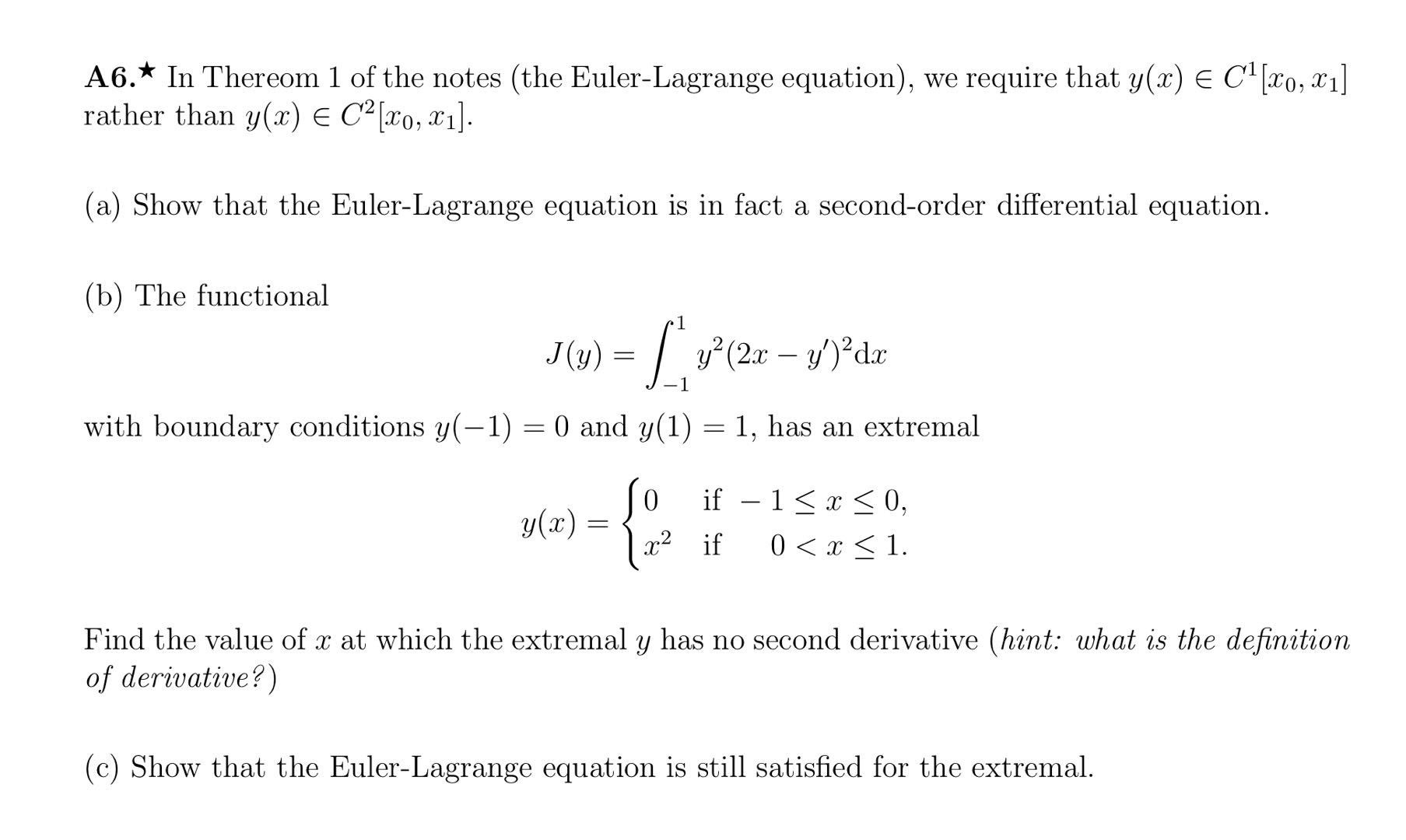 Solved A6 In Thereom 1 Of The Notes The Euler Solutioninn