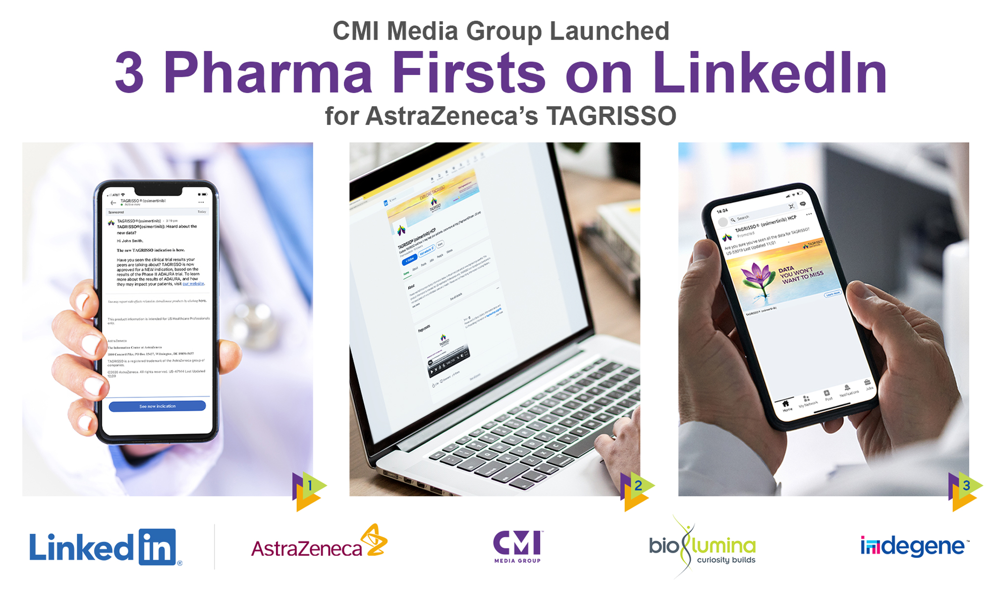 Cmi Media Group Launched 3 Pharma Firsts On Linkedin For Astrazenecas